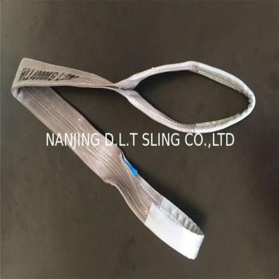China Polyester flat webbing sling ,  WLL 4T ,   safety factor 7:1  , According to EN11492-1 Standard,  CE,G for sale