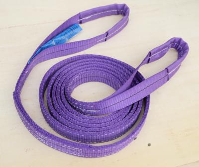 China Polyester flat webbing sling ,  WLL 1T ,   safety factor 7:1  , According to EN11492-1 Standard,  CE,G for sale