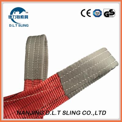 China Polyester flat webbing sling ,  WLL 5T ,   safety factor 7:1  , According to EN11492-1 Standard,  CE,G for sale