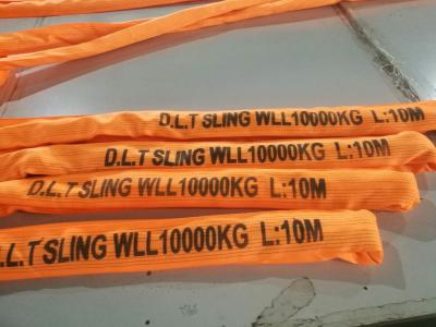 China round sling ,WLL 10t ,  According to EN1492-2 Standard, Safety factor 7:1 ,  CE,GS certificate for sale
