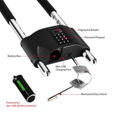 中国 TTlock / Tuya App ステンレス鋼 自転車ロック 指紋 Uロック -GL-P2 販売のため