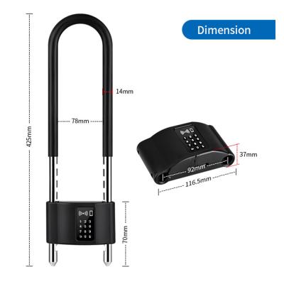 中国 TTlock / Tuya App ステンレス鋼 自転車ロック 指紋 Uロック -GL-P2 販売のため