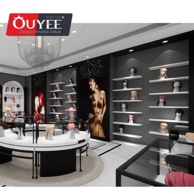 Cina Deploying the best merchandise price hair salon furniture and unique wig display kiosks with fancy interior layout in vendita