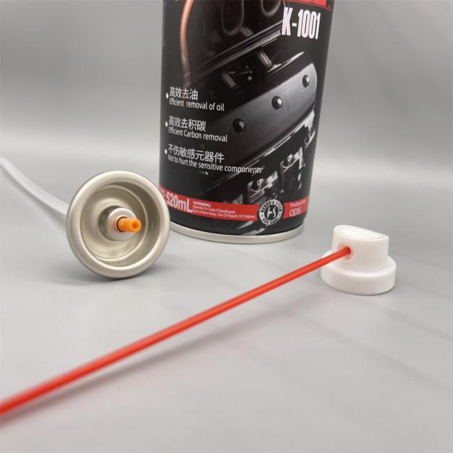 Close-up of WD-40 Lubricant Valve mechanism