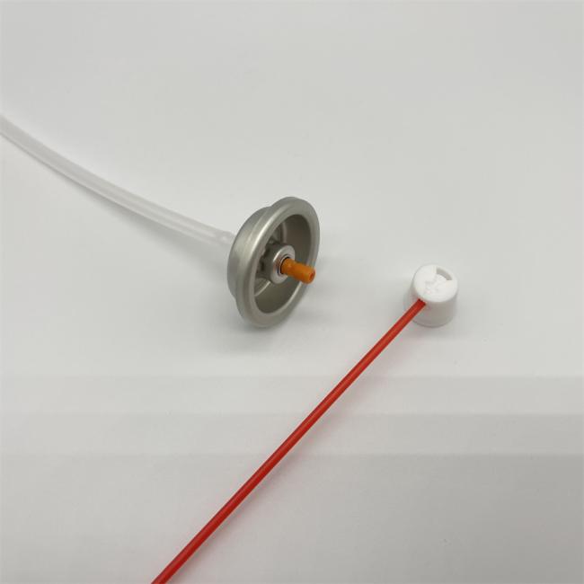 Environmentally compatible carburetor cleaner valve close-up