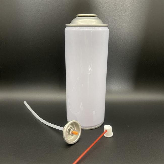 WD-40 control valve showing swivel applicator in use