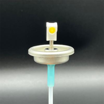 China One Inch Metered Valve With L Shape Actuator Valve In Aerosol High Precision Metering Solution for sale