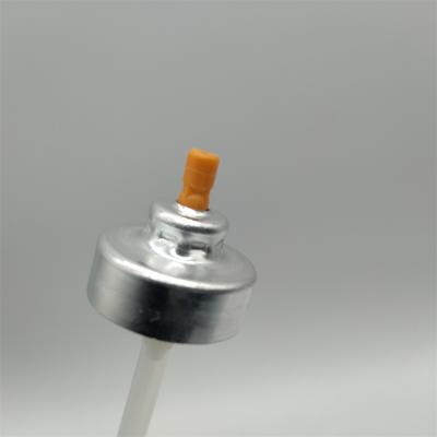 China 1 Inch Aerosol Spray Valve With Tinplate/ Aluminum Mounting Cup For Hair Color Sprays for sale