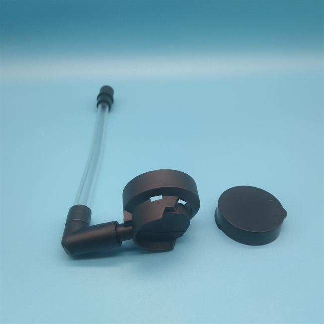 Close-up of the clog-resistant design of the valve actuator