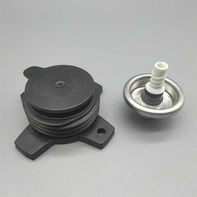 PU Foam Aerosol Valve - Side profile showing nozzle design