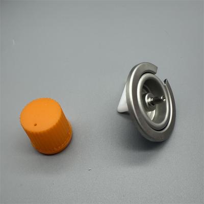 China Valves and Red Caps for Butane Gas Aerosol Cans Aerosol Spray Valve Actuator for sale