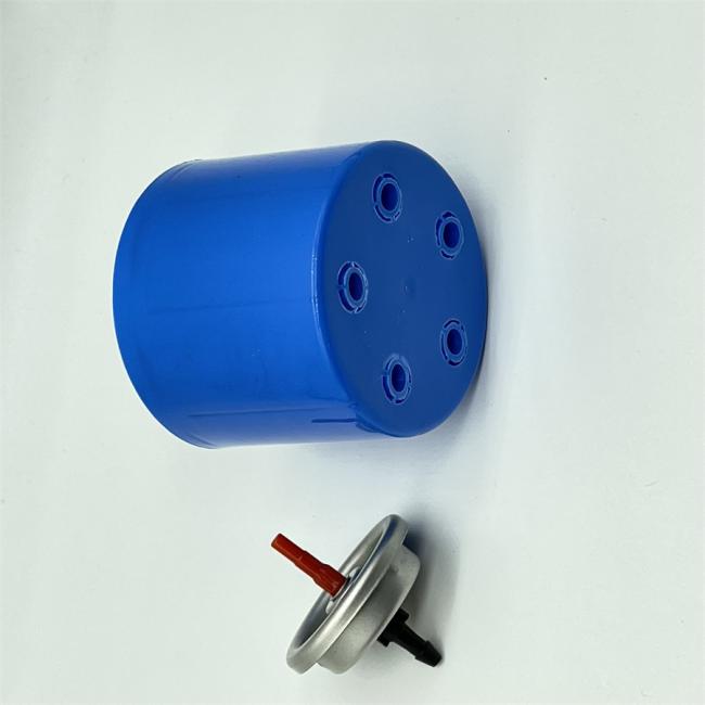 Detailed view of valve components