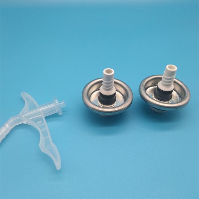 Side view of PU Foam Spray Valve with extension tube