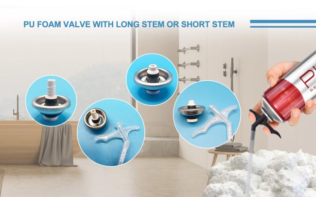 Close-up view of PU Foam Nozzle Valve showing detailed construction