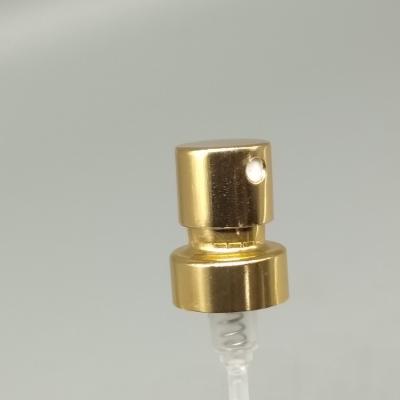 China Golden Perfume Pump Dispenser with Secure Lock Seal for Premium Fragrance Bottles for sale