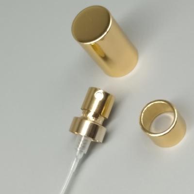 China Golden Perfume Pump Dispenser with Secure Lock Seal for Premium Fragrance Bottles for sale