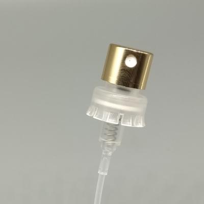 China Golden Perfume Pump Dispenser with Secure Lock Seal for Premium Fragrance Bottles for sale