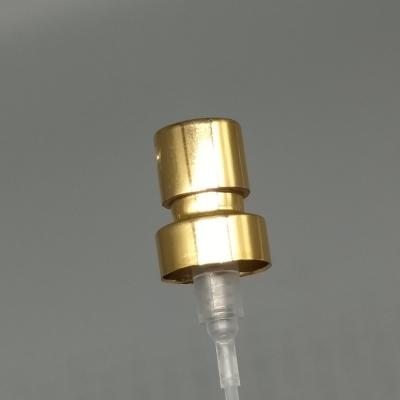China Golden Fine Mist Perfume Pump Dispenser with Leak-Proof Seal for Luxury Fragrances for sale