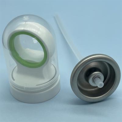 China Advanced Aerosol Sunscreen Spray Valve with Precision Metering, Leak-Proof Construction, and 360° Spray Capability for sale