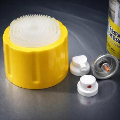 China High-Retention Foam Cleaner Aerosol Valve with Protective Cap Assembly for sale