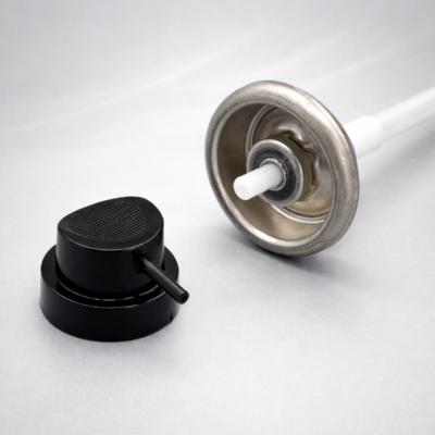 China 360-Degree Aerosol Spray Valve with Metal Tinplate Construction for All-Angle Dispensing for sale