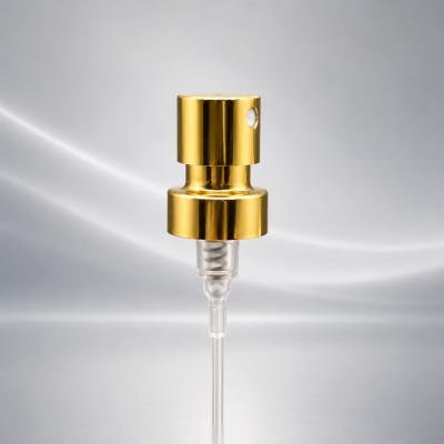 China Luxury-Finish Gold-Plated Perfume Pump with Micro-Fine Mist Atomizer for Premium Fragrances for sale
