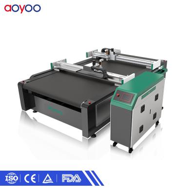 China Automatic computerized mat and graphite gasket cutting machine with oscillating knife for sale