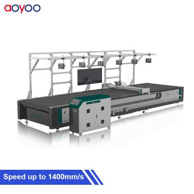 China Plaid Fabric Matching CNC cutter Automatic digital knife cutting machine price for sale