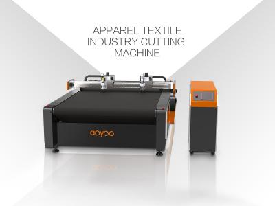 China CNC canvas imitation leather Cloth Blended Textile Multilayer  fabric sticker Cutting equipment for sale