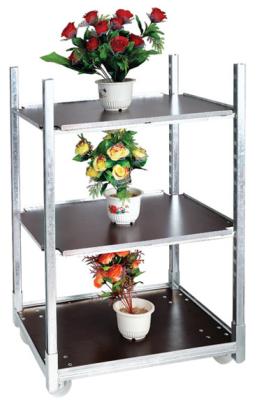 China Galvanized steel transportation galley folding trolley cart for sale