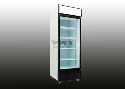 中国 単一のドアのひれのタイプ蒸化器、コークスのブランド モデルが付いている直立した飲料のクーラー 450L 販売のため