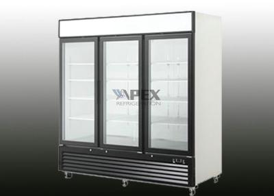 中国 台所部屋エネルギー飲み物の直立したびんのクーラー 1500L の三倍のドア 販売のため