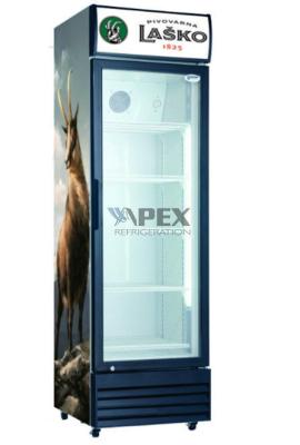 中国 ファンによって助けられる冷却を用いる注文の直立した飲料のクーラーのガラス ドア 販売のため
