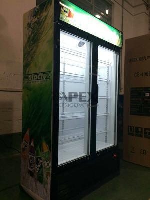中国 800L 直立した飲料のクーラー/商業ガラス ドア冷却装置を閉めている自己 販売のため