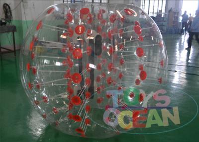 China Human Sized Transparent Inflatable Bumper Ball Amazing Red For Kids SGS / CE for sale