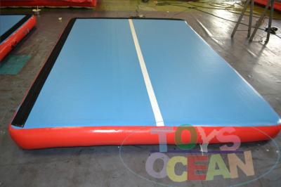 China DWF Outside Airtight  Gymnastics Air Track Blue For Training 3X2X0.2M for sale
