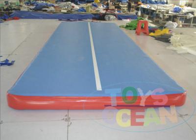 China Blue Inflatable Gymnastics Air Track for sale