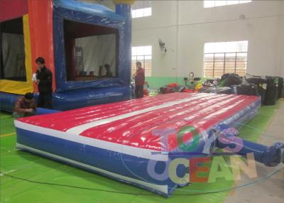 China Durable Colored Tumble Gymnastics Air Mat Safe For Extrior CE / UL 6X3X0.5M for sale