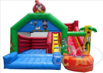 Cina Il castello rimbalzante dei bambini divertenti con lo scorrevole/Camera gonfiabile di rimbalzo per i bambini in vendita
