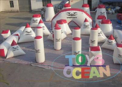 Cina I bunker gonfiabili all'aperto estremamente divertenti 30 di paintball collega il PVC di 0.9mm in vendita