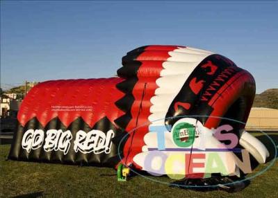Cina Il tunnel gonfiabile rosso di sport con la tenda del casco per lo sport di evento personalizza la progettazione in vendita
