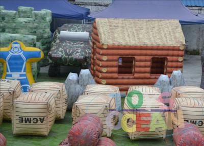 China 0.9mm PVC Inflatable Paintball Bunkers for sale