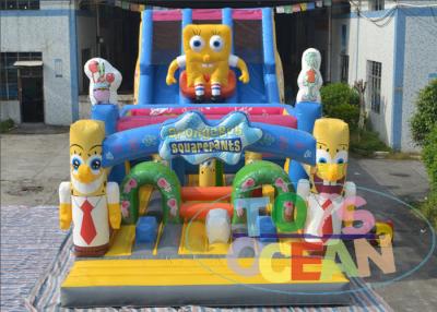 Cina PVC rimbalzante gonfiabile eccellente dello scorrevole EN14960 0,55 del castello di 16m Spongebob in vendita