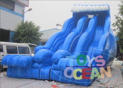 Cina Modo gonfiabile degli acquascivoli di Wave 3 del cortile blu dei vicoli per i bambini di estate in vendita