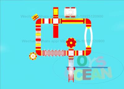 China Reuzewibit-Goedgekeurd Ce van het het Waterpark van het Waterpark Opblaasbaar Drijvend Te koop