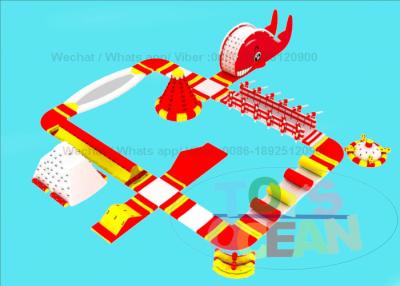China 0.9MM Reuze Opblaasbaar het Waterpark van pvc voor Volwassenen en Jonge geitjes de Pret van het Vermaakspel Te koop