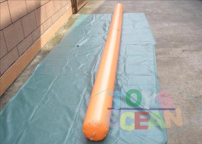 Cina Metropolitana di galleggiamento del gioco gonfiabile arancio dell'acqua di lunghezza del diametro 0.22m 4.6m per il parco dell'acqua in vendita