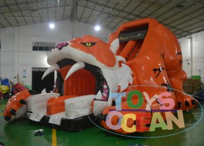 Cina Lo scivolo gonfiabile della tigre della giungla del mondo animale per i bambini gonfiabili degli adulti 18OZ fa scorrere in vendita