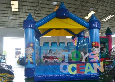 Cina Ragazzi blu del castello 0,55 usi dell'interno felici di divertimento dell'impresa commerciale di rimbalzo del PVC in vendita