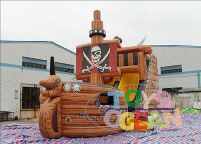 Cina Castello gonfiabile gigante di rimbalzo della barca del pirata con stampa di Digital dello scorrevole in vendita